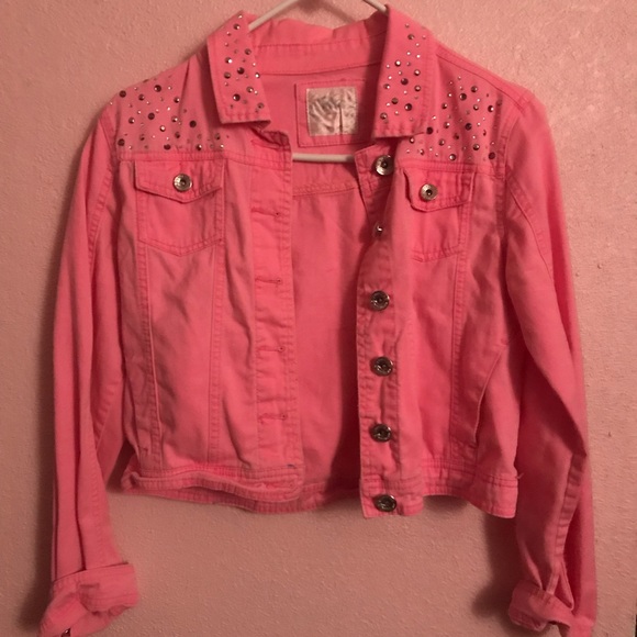 Justice | Jackets & Coats | Pink Jean Jacket | Poshmark